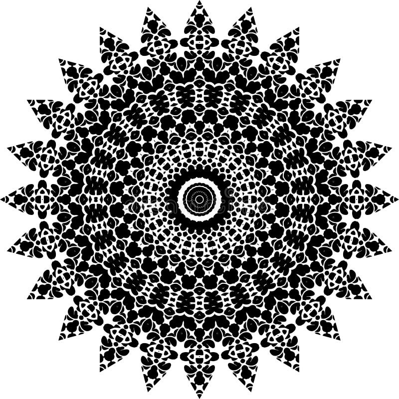 Vector Black and White Rounded Pattern Background, Vector Illustration ...