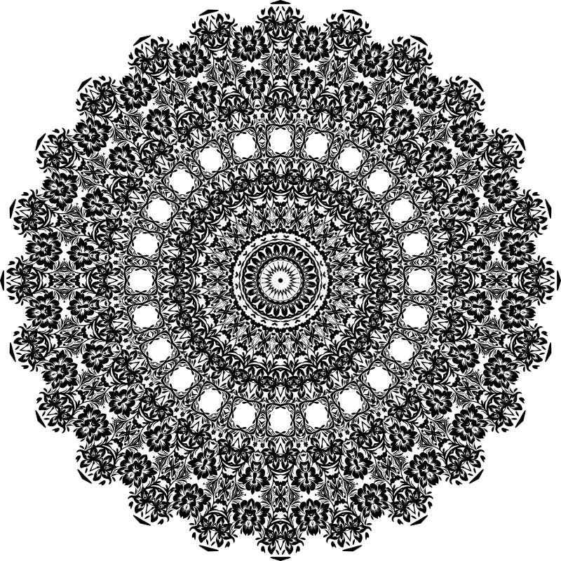 Vector Black and White Rounded Pattern Background, Vector Illustration ...