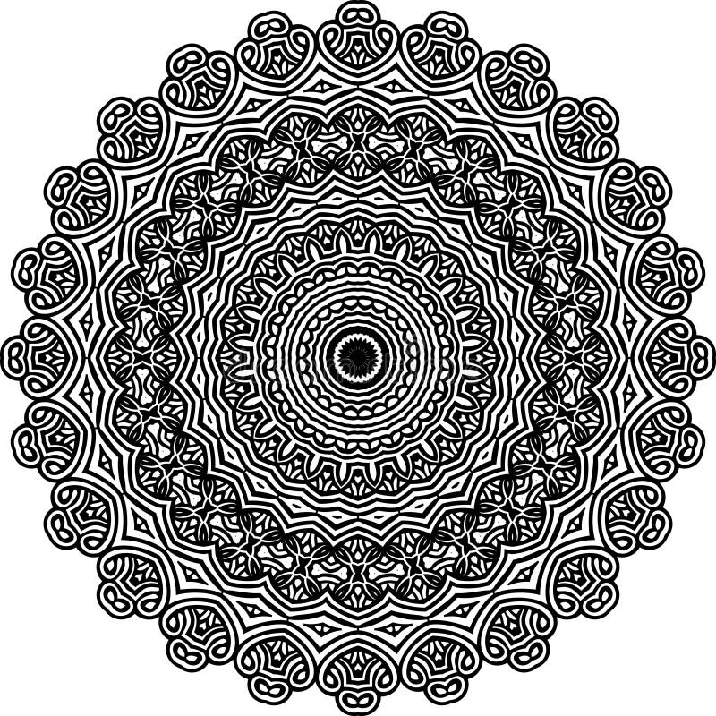 Vector Black and White Rounded Pattern Background, Vector Illustration ...