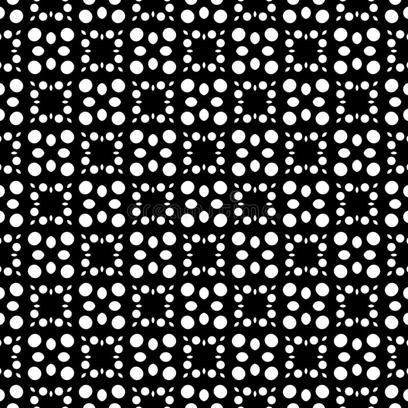 Vector Black and White Seamless Octagon and Rhombus Pattern, Simple ...