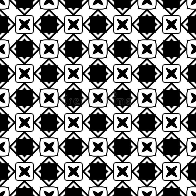 Vector Black and White Seamless Pattern Design Stock Vector ...