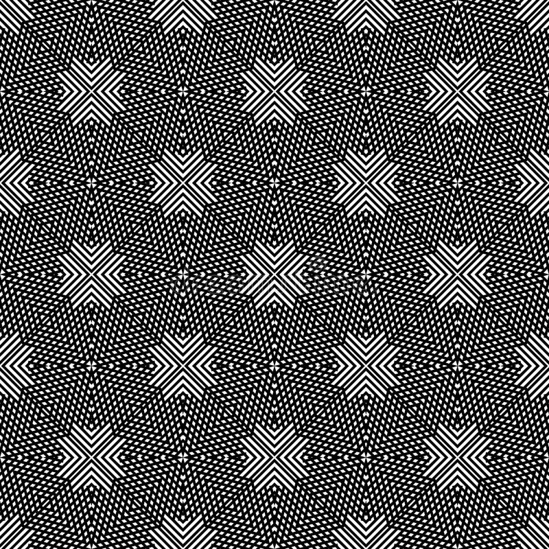 Vector Black and White Seamless Pattern Design Stock Vector ...