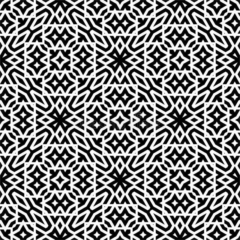 Vector Black and White Seamless Pattern Design Stock Vector ...