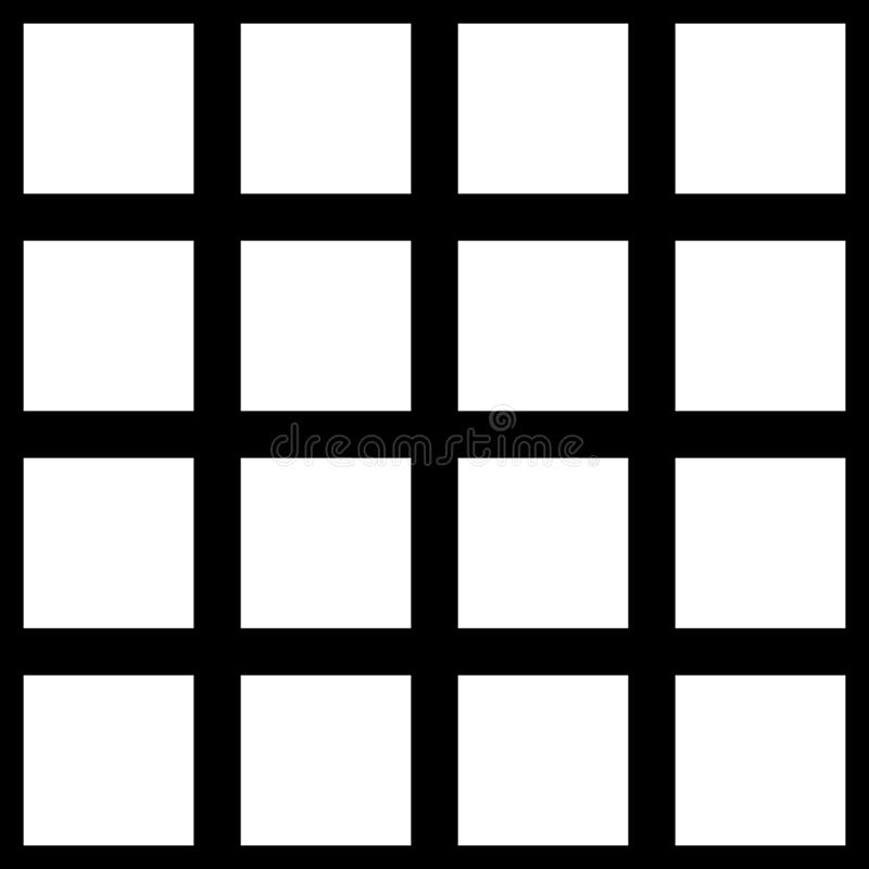Vector Black and White Square Checkered Background or Texture Stock ...
