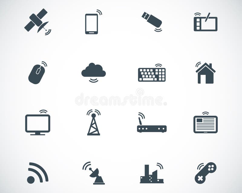 Telecoms & Transportation Icons Stock Vector - Illustration of blue ...