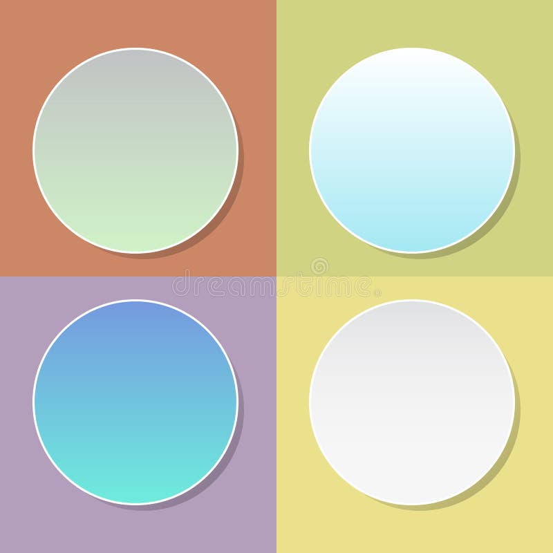 Vector Blank Badge Template Illustration Stock Vector - Illustration of ...