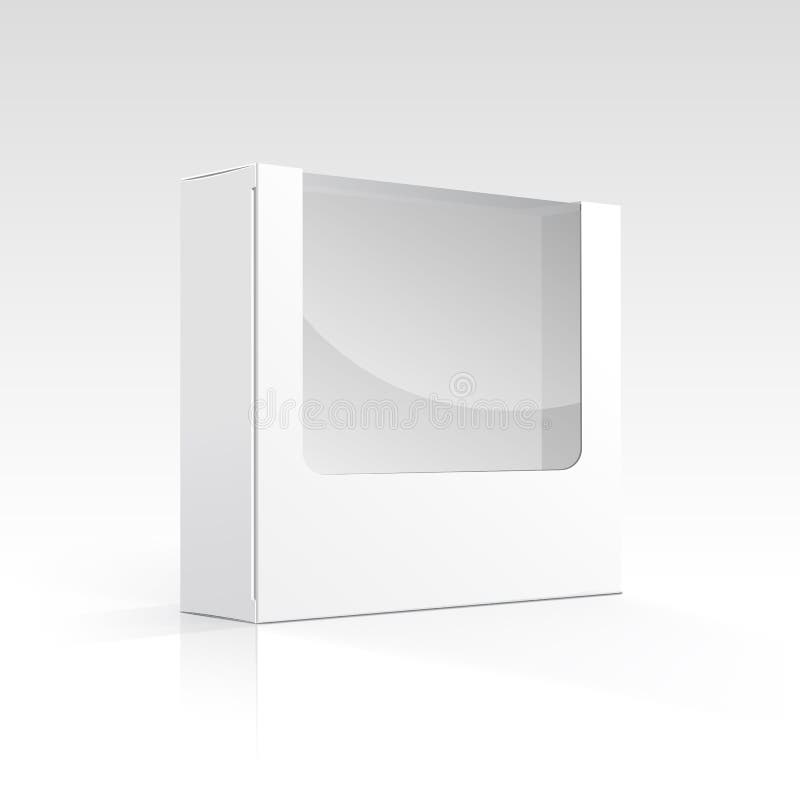 Vector Blank Box with Transparent Window Stock Vector - Illustration of ...