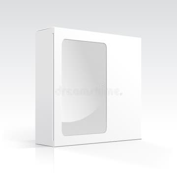 Transparent Window Box Packaging Stock Illustrations – 1,827 ...
