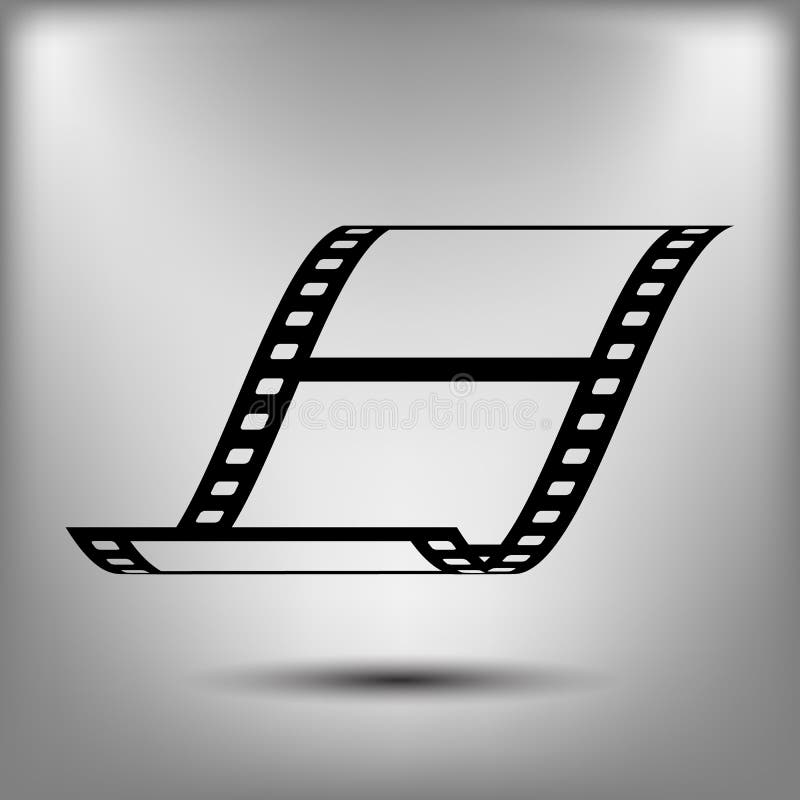Vector Blank Film Strip Icon Stock Illustration - Illustration of ...