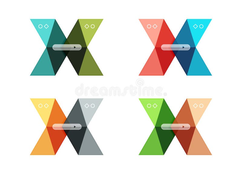 Vector Blank Infographic Arrow Templates Stock Vector - Illustration of ...