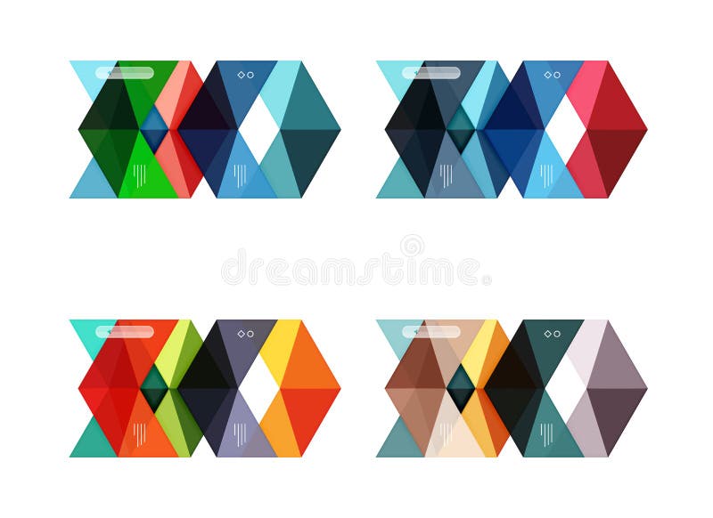 Vector Blank Infographic Arrow Templates Stock Vector - Illustration of ...