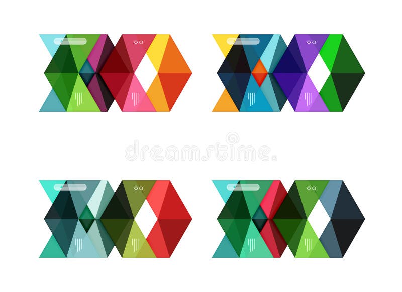 Vector Blank Infographic Arrow Templates Stock Vector - Illustration of ...