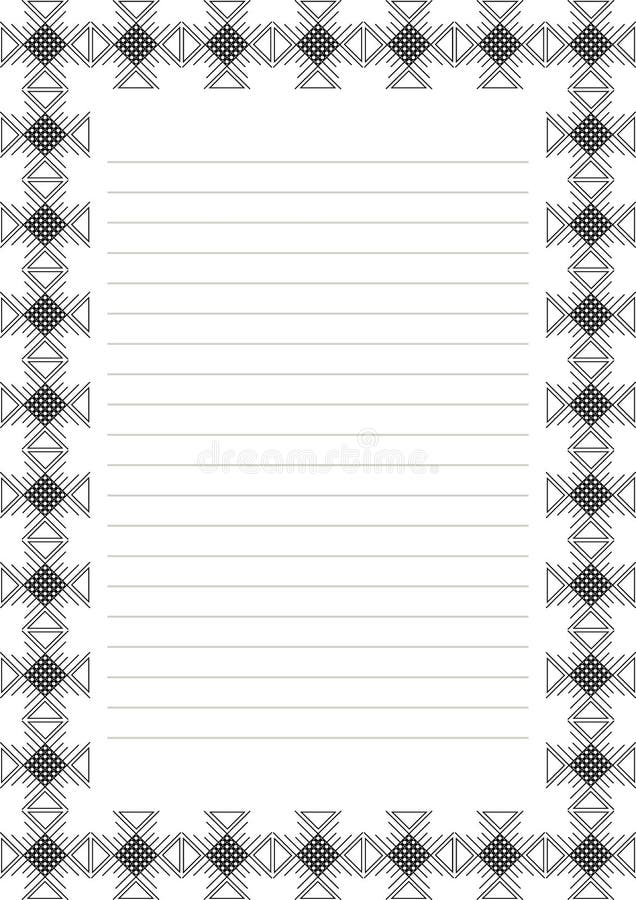 Vector Blank for Letter, Card or Charter. White Paper Form with Red ...