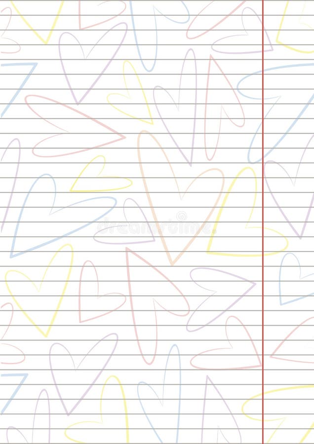 Vector Blank for Letter or Greeting Card. Paper of Notebook, White Form ...