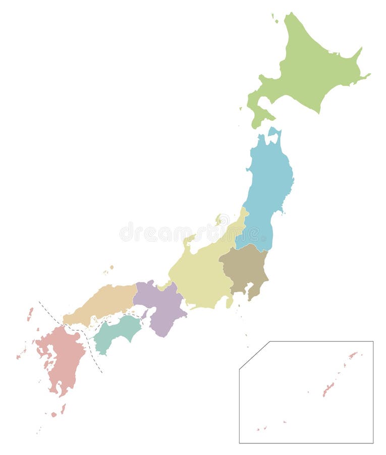Blank Japanese Map