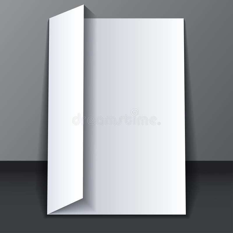 Vector Blank Paper Brochure for Design Stock Vector - Illustration of ...