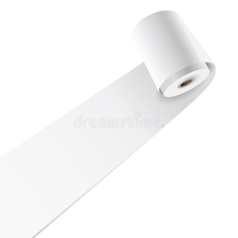 Vector Blank Paper Roll. - Vector Stock Vector - Illustration of ...