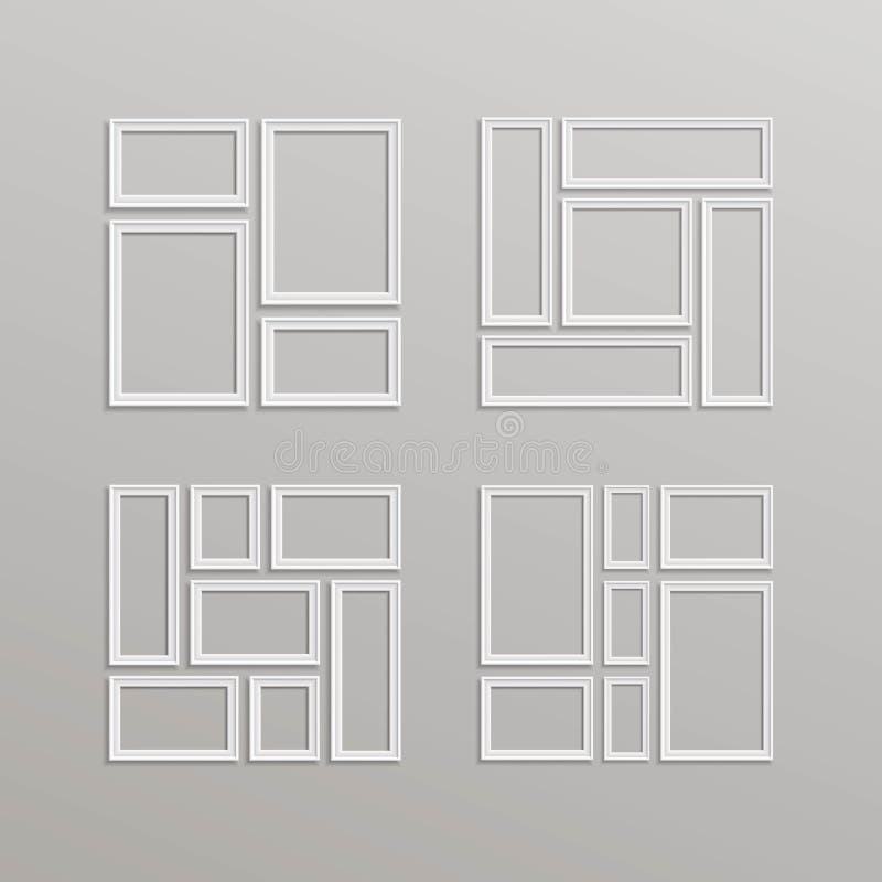 Vector Blank Picture Frame Template Composition Stock Vector ...