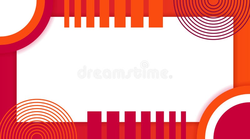 Vector Blank Rectangle Background with Geometric Background Abstract ...