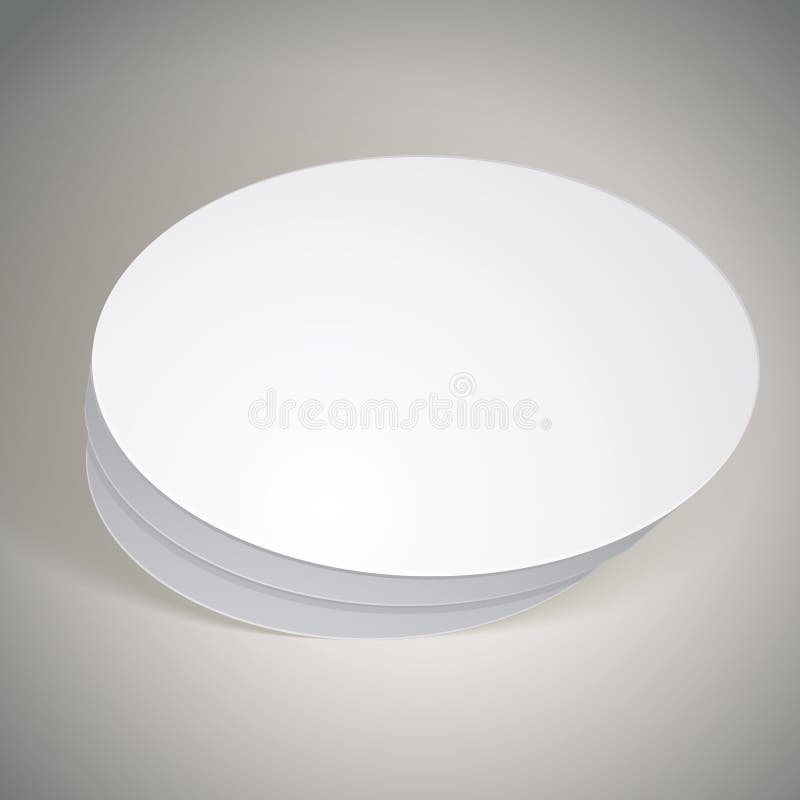 Vector Blank Round Box, Template for Your Package Design, Put Yo Stock ...