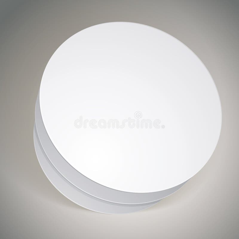 Vector Blank Round Box, Template for Your Package Design, Put Yo Stock ...