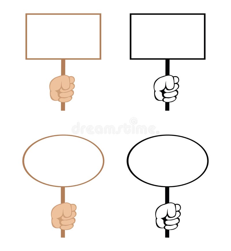 Vector blank signs stock vector. Illustration of message - 24486689