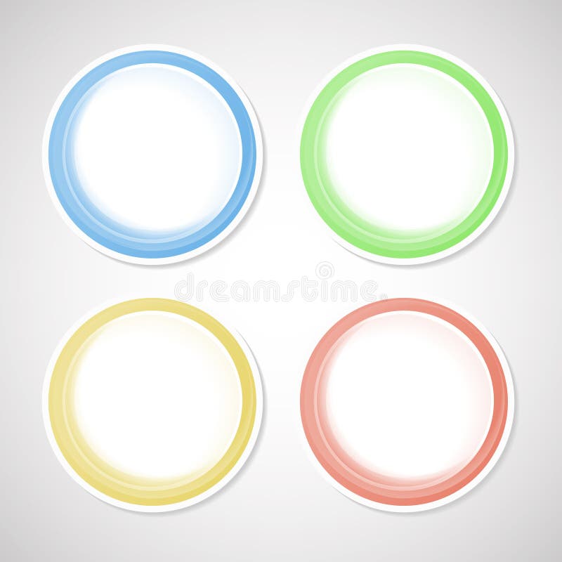 Vector Blank Sticker Template Illustration Stock Vector - Illustration ...