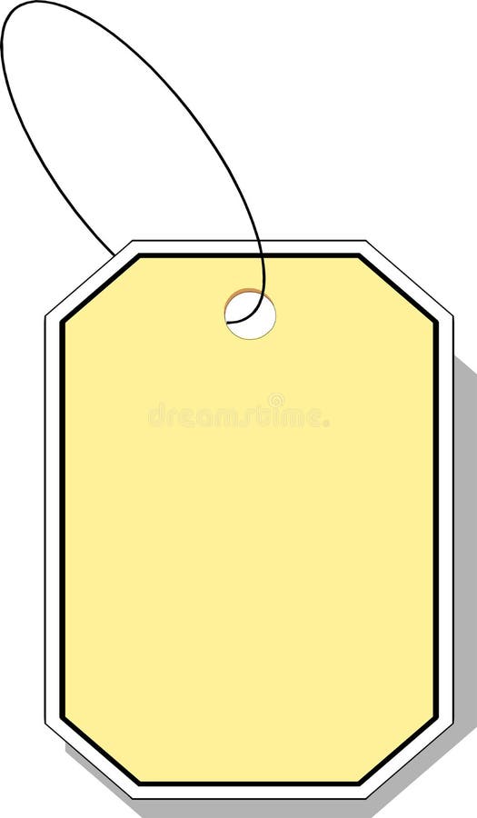 Vector blank tag stock illustration. Illustration of graphic - 3882435