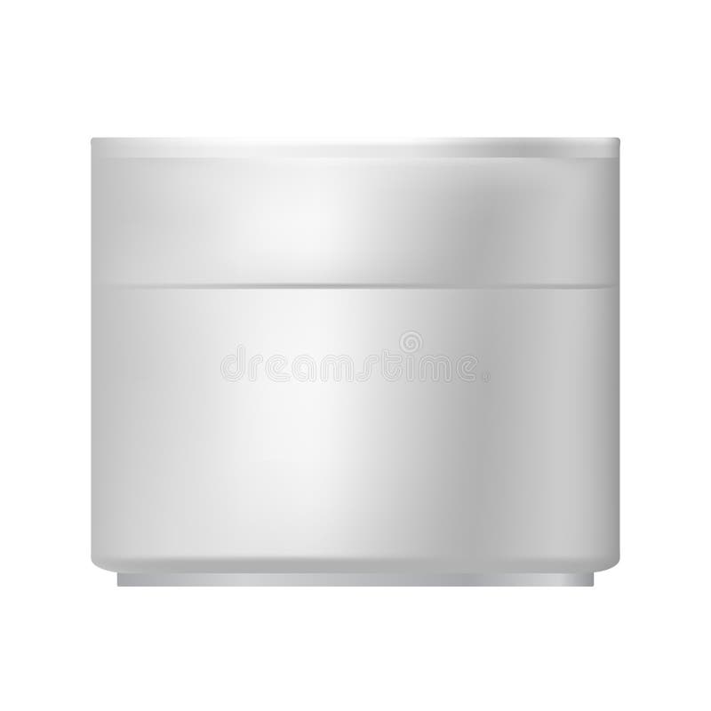 Vector Blank Templates of Empty and Clean White Plastic Container ...