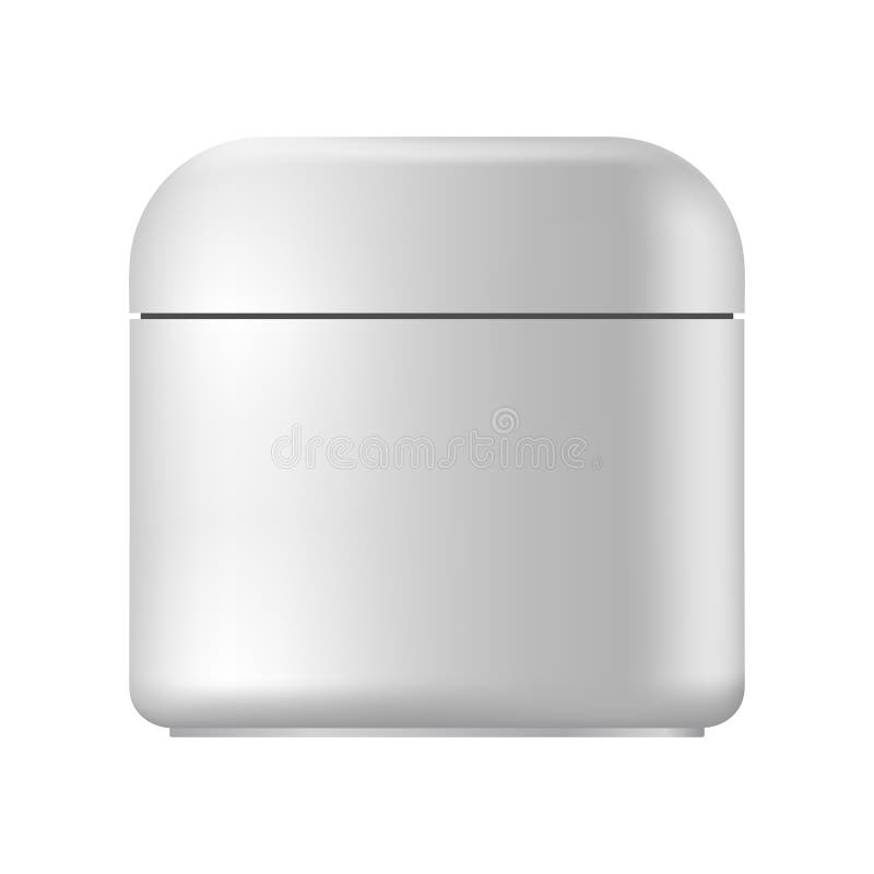 Vector Blank Templates of Empty and Clean White Plastic Container ...