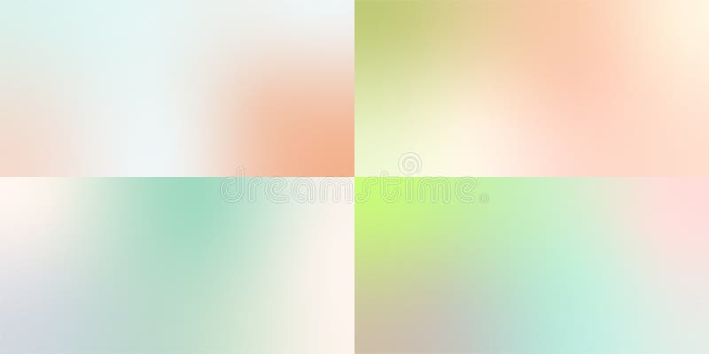 Vector Blended Soft Pastel Colors Backgrounds Stock Illustration ...