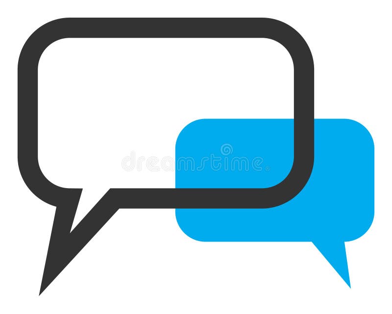 Vector Blog Message Collage of Dots and Scratched Chat Bot Stamp Stock ...