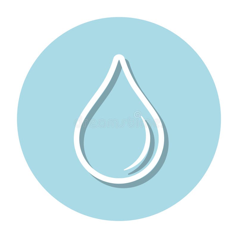 Vector Blood Droplet within a Circle Line Icon Stock Vector ...