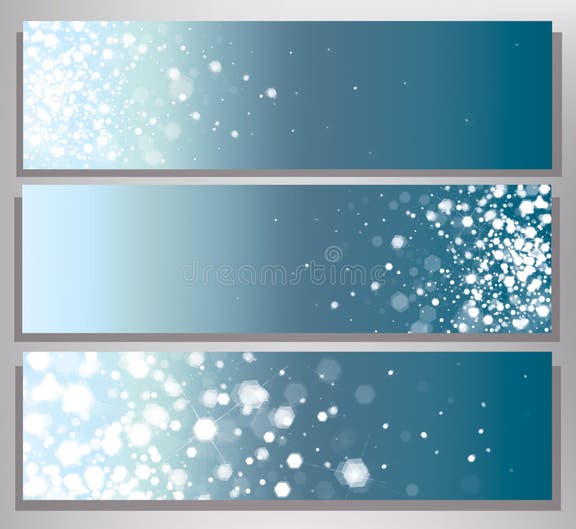 Vector Blue Abstract Banners. Stock Vector - Illustration of texture ...