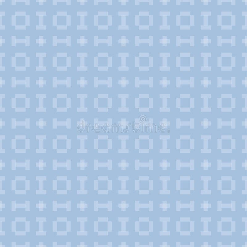 Vector Blue Background with Seamless Pattern Stock Vector ...