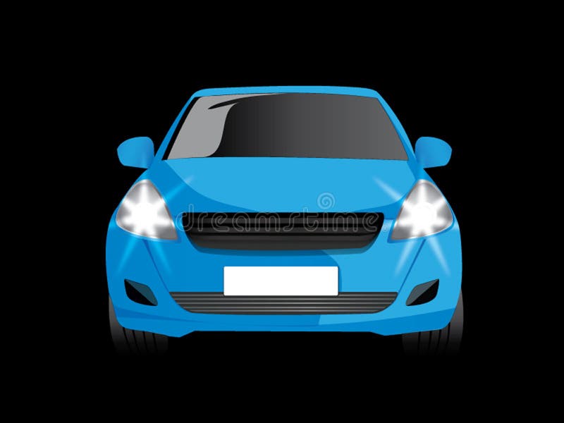 Vector blue car stock vector. Illustration of luxury - 200636647