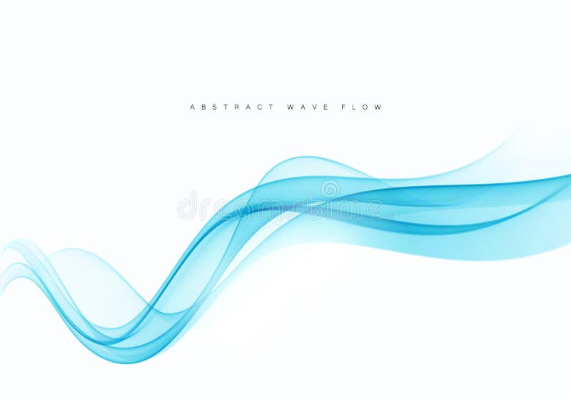 Vector Blue Color Abstract Wave Design Element Stock Vector ...