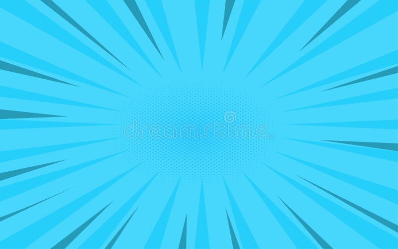 Vector Blue Comic Style Background Stock Vector - Illustration of blue ...