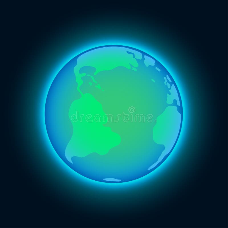 Vector blue earth stock vector. Illustration of design - 71508441