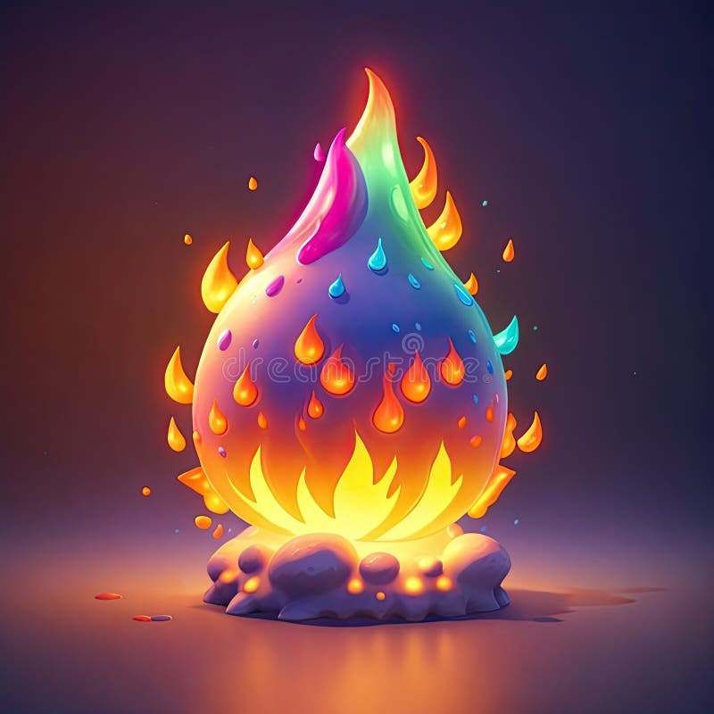 Vector Blue Fire Background. Beautiful Blue Flame Illustration. Stock ...