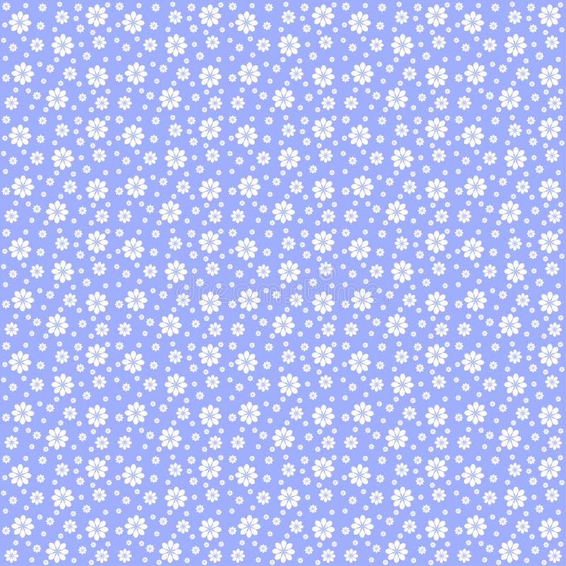 Vector Blue Floral Texture Pattern. Stock Illustration - Illustration ...