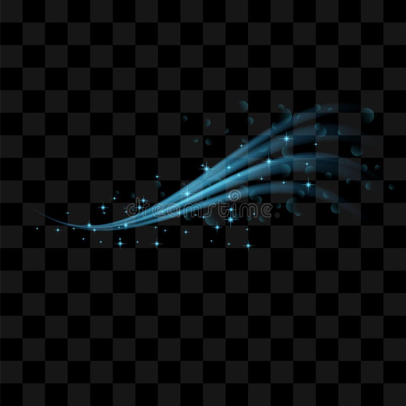 Vector Blue Fresh Air Effect on Checkered Background. Water Transparent ...