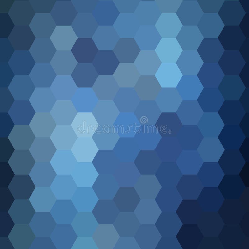 Vector Blue Hexagons Layout for Presentation. Eps 10 Stock Vector ...
