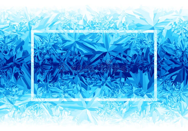 Vector blue ice background stock vector. Illustration of border - 102668047