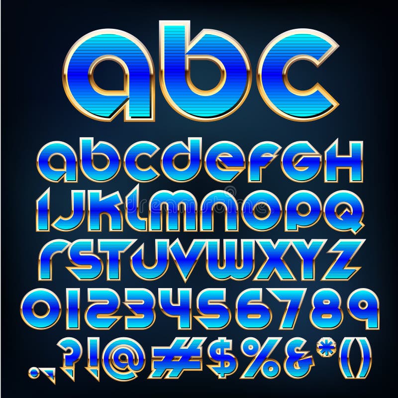 Gold font stock vector. Illustration of creative, design - 50568961