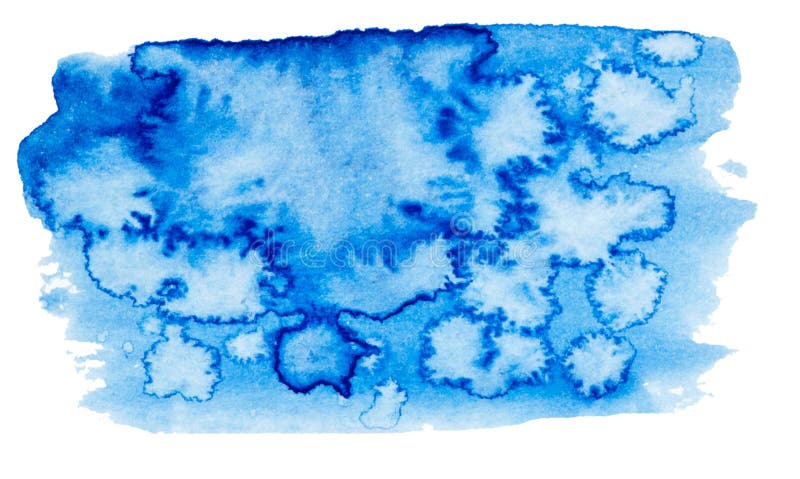 Vector Blue Paint Texture Isolated Stock Vector - Illustration of ...