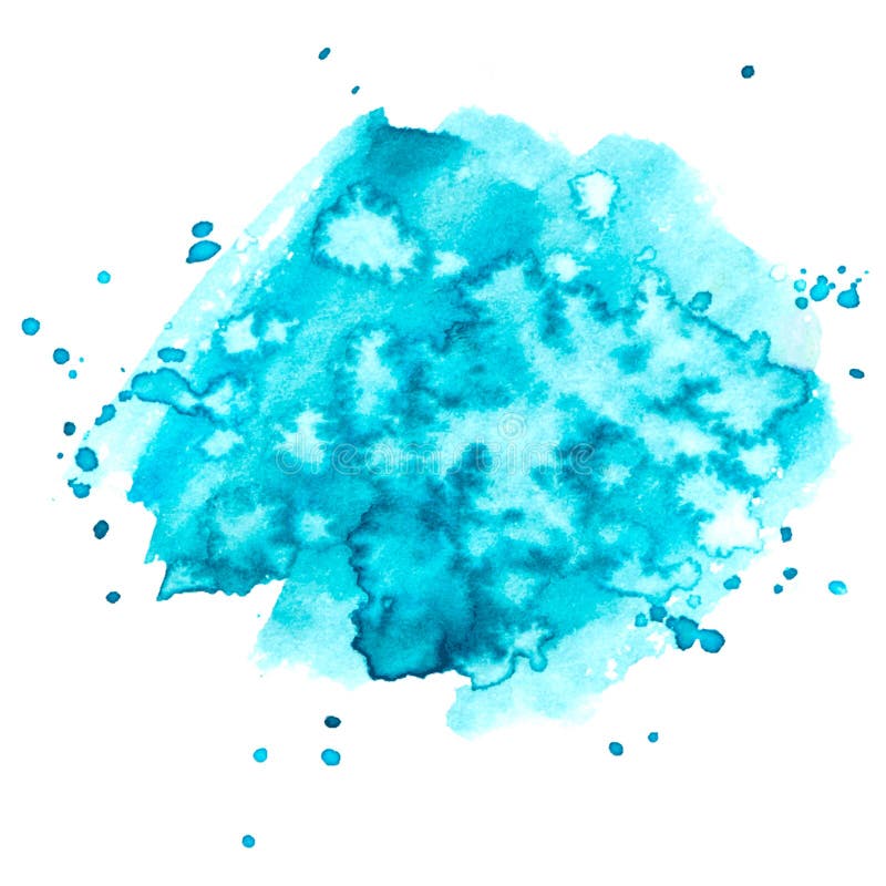 Vector Blue Paint Texture Isolated on White for Your Design Stock ...