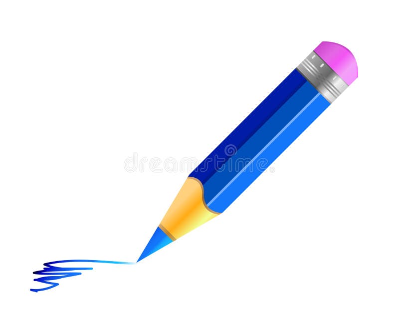 Blue Pencil Icon