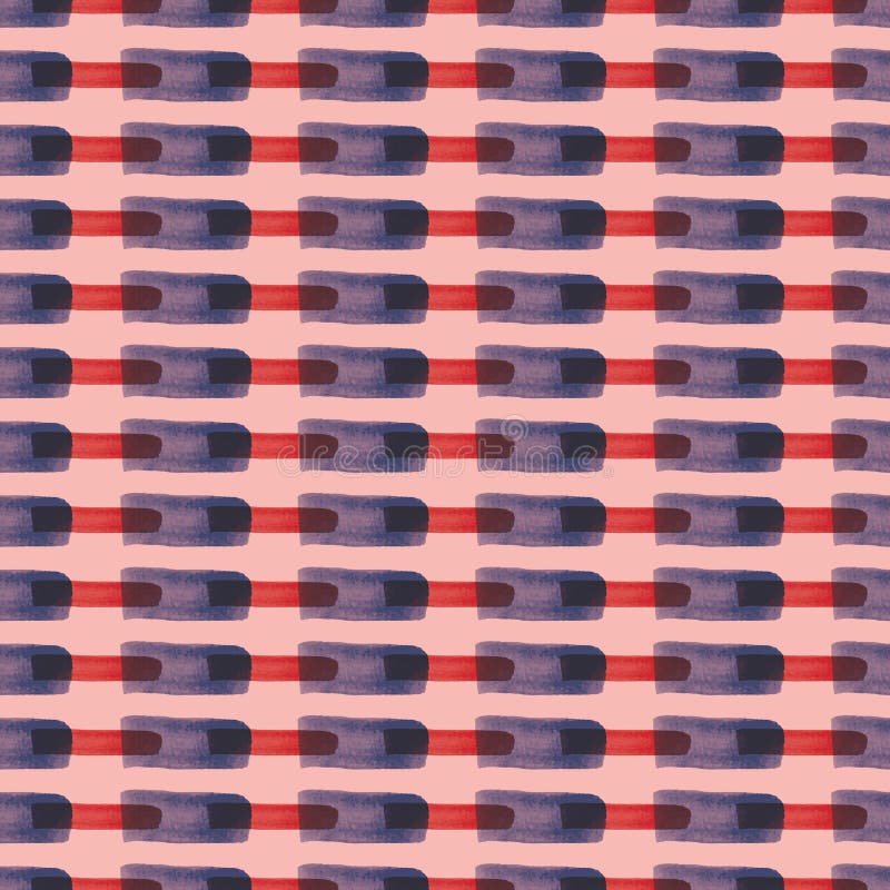 Vector Blue Red Lines Stripes Seamless Pattern Stock Vector ...