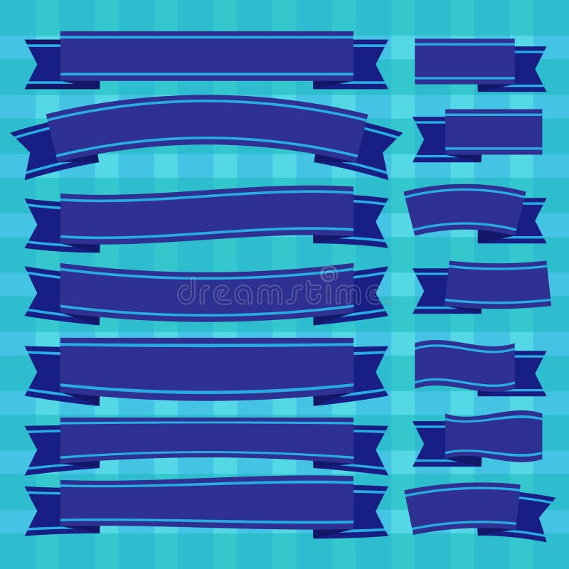 Vector Blue Ribbons stock vector. Illustration of isolated - 88043821